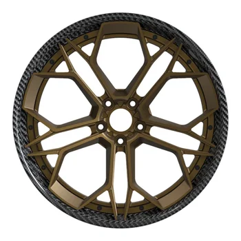 Gvichn Brand 6061-t6 Aluminum Alloy Car Wheels Lips Covered With Carbon Fiber Coating Forged ...