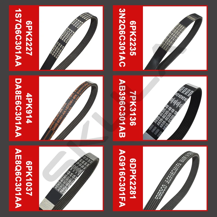 Wholesale Car Drive V-ribbed Belt For Ford Mondeo Focus Fiesta Ecosport ...