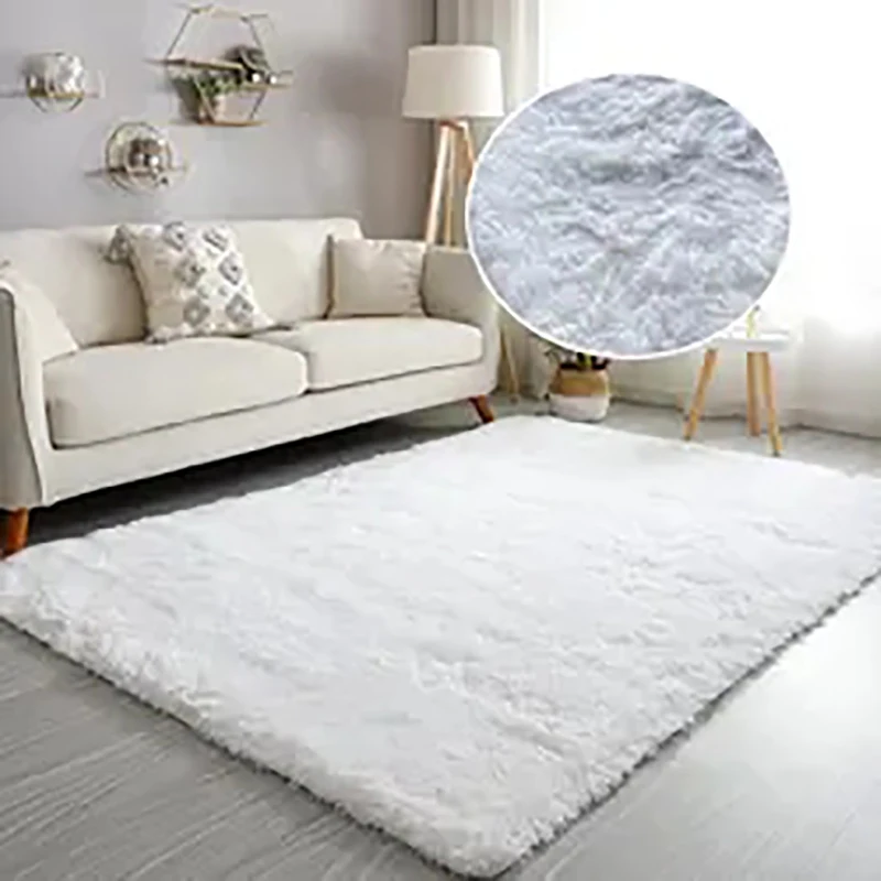 Furry Carpet Mat Modern Bedroom Nordic Style Decoration Living Room ...