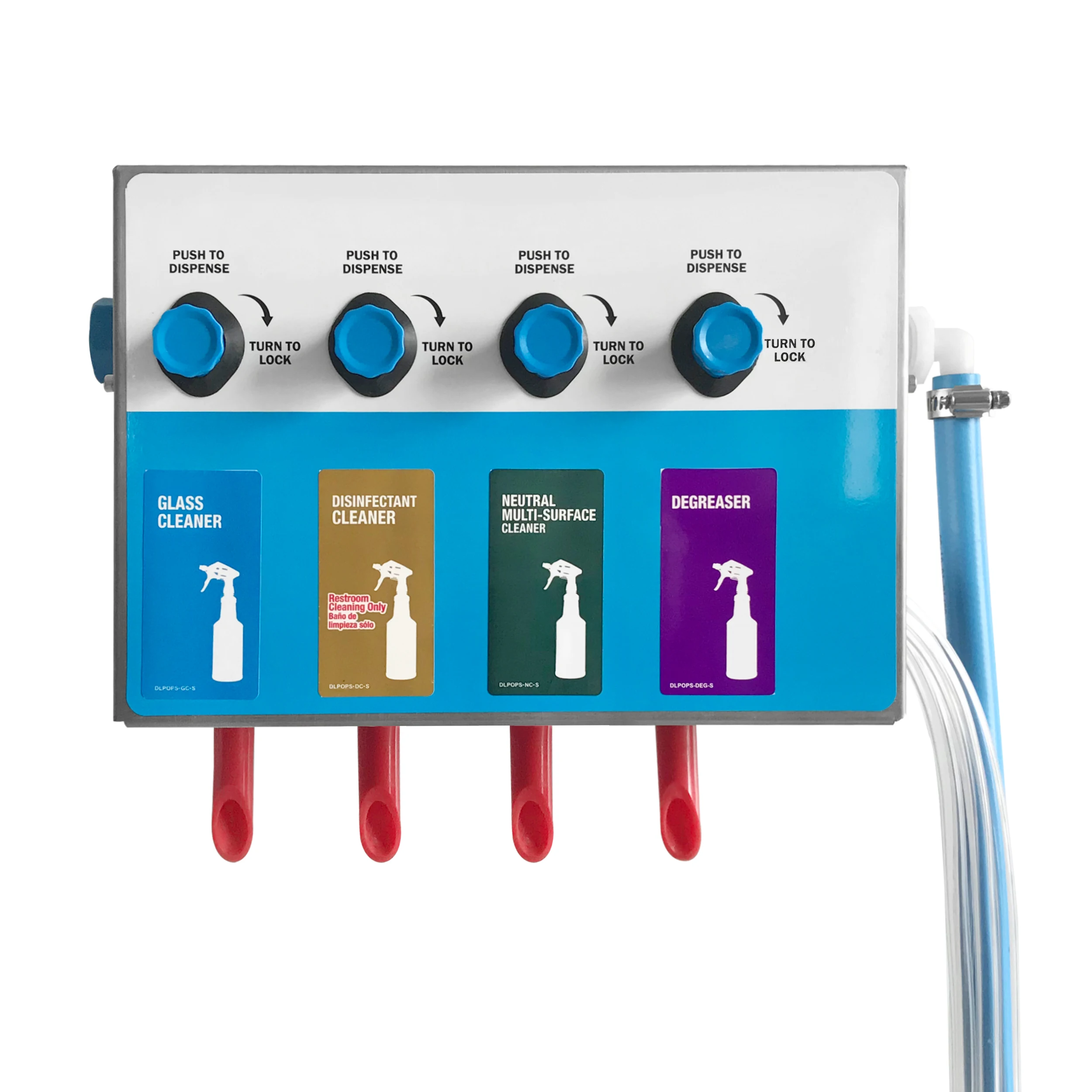 4-Product Spray Bottle Dispenser for Precision Dilution in Supermarkets ...