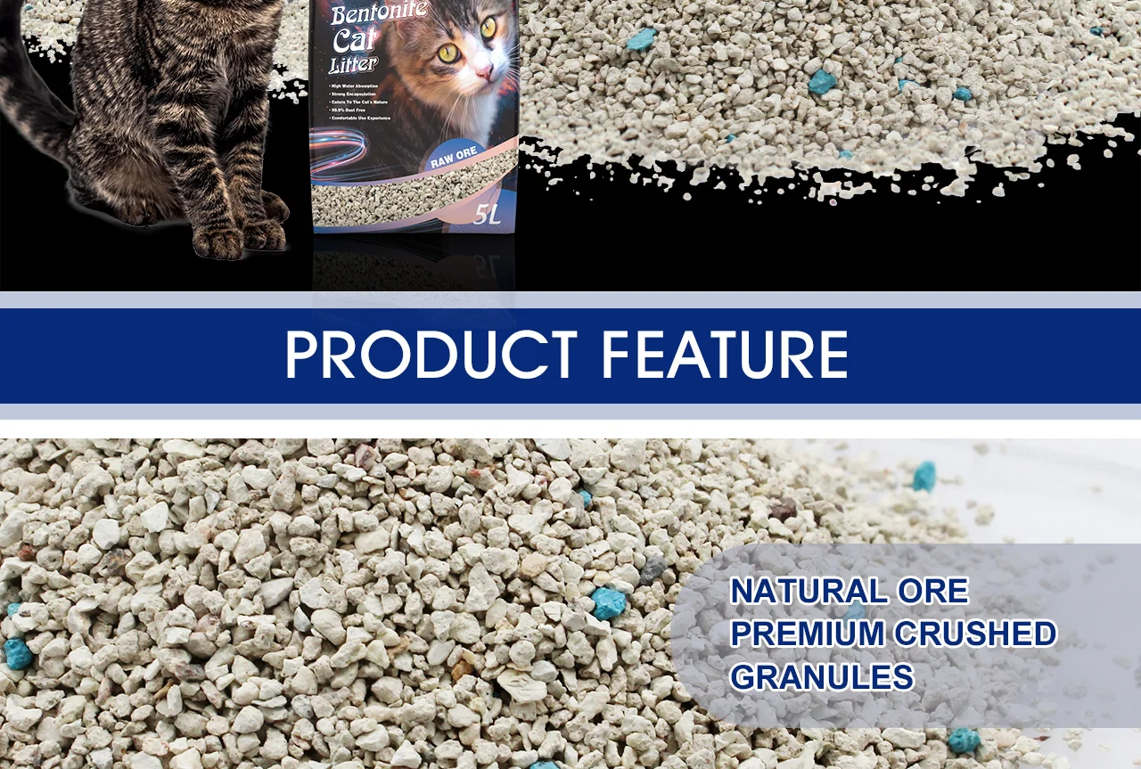 Cat Litter Bentonite - Sustainable, Odor-Control, Fast Clumping