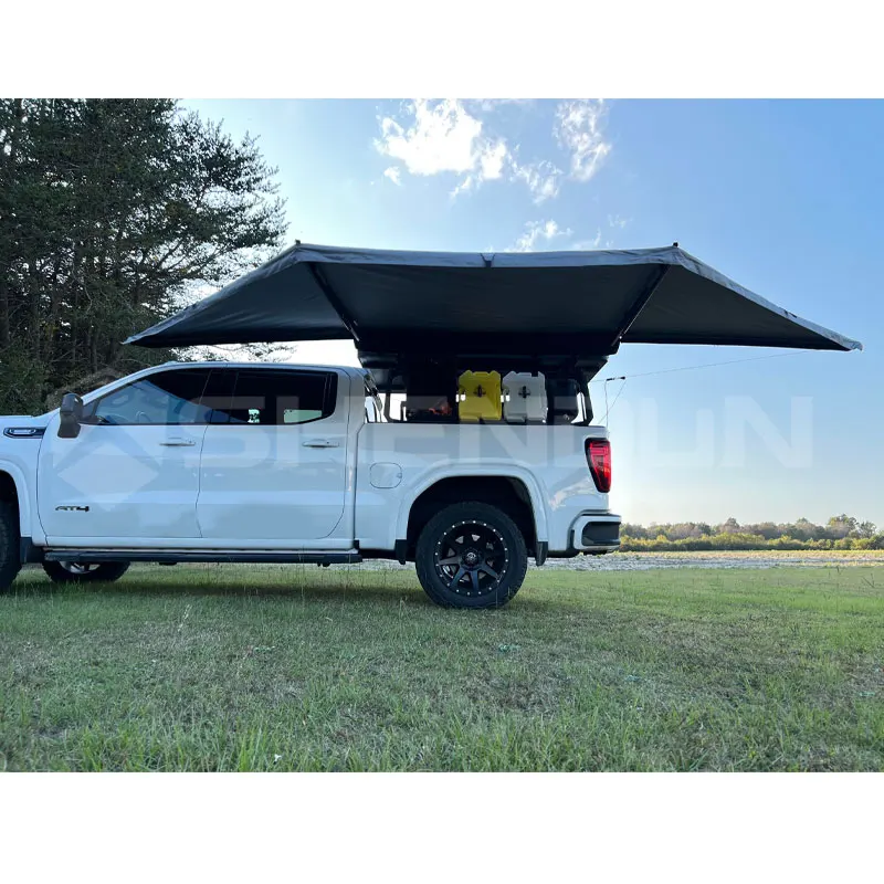 SNDN Large 180 Degree Awning Sunproof Waterproof Camping Free Standing ...