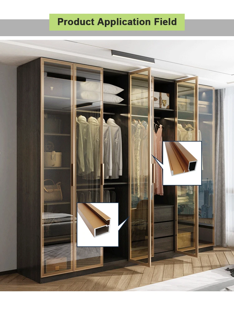 Aluminum Profile Handle for Kitchen Cabinet & Wardrobe Door