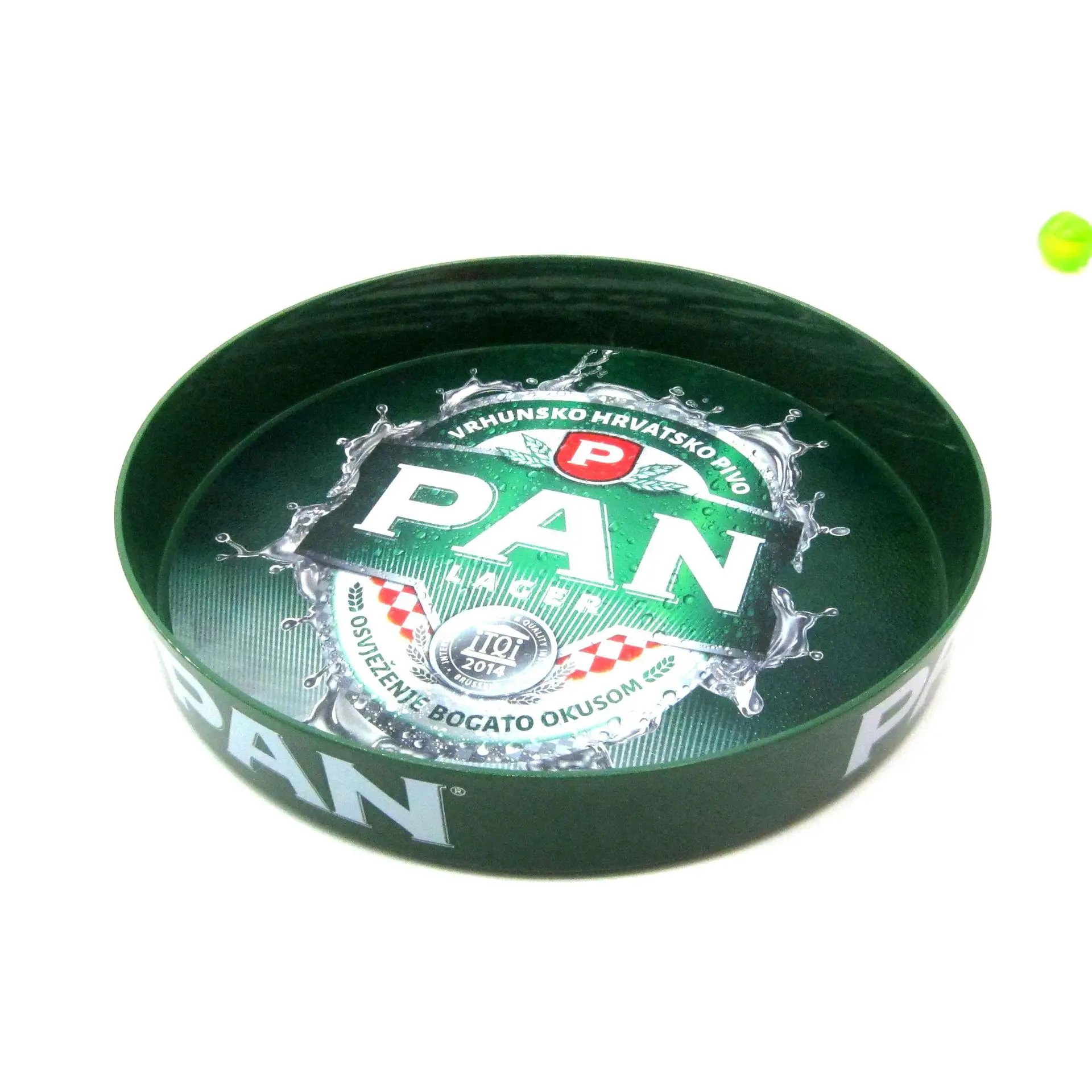 Promotional Customized Logo and Color Bar Beer Tin Tray Printed Round ...