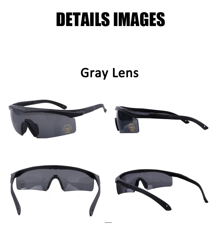 4 Lens High Strength Goggles Tactical Anti Fog Lens Ballistic Googles ...