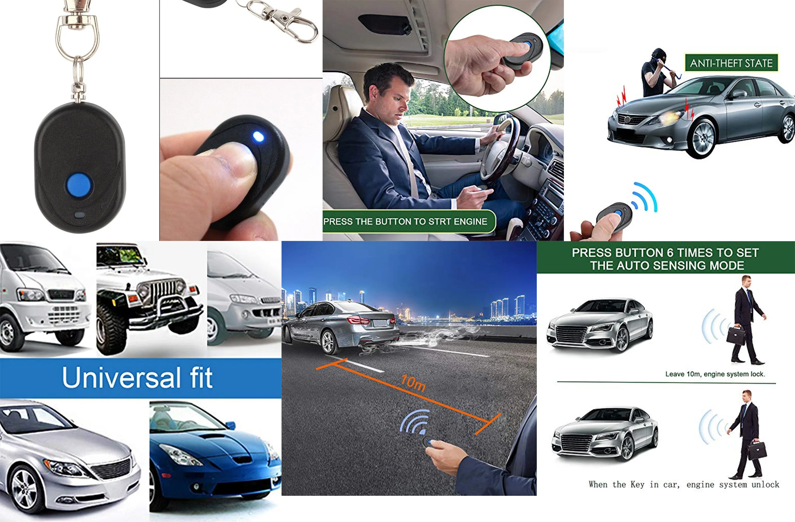 Anti Robo "inmovilizador Y Alarma" Para Todo Tipo Auto O Cualquier ...
