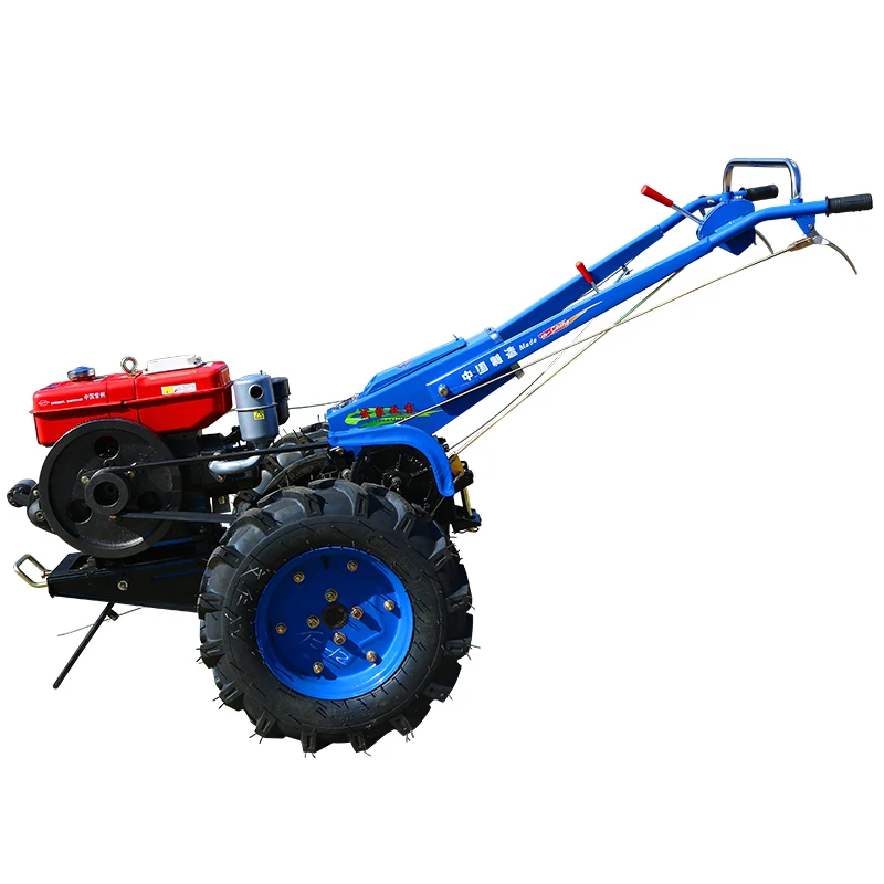 Agricultural Two Wheeled Mini Walking Tractor With Diesel Engine Agricultural Tillage Machine ...
