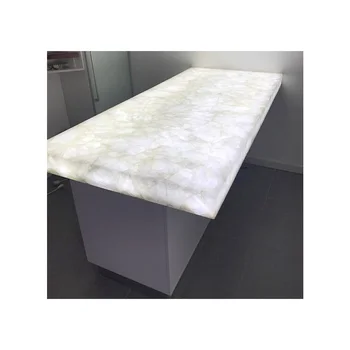 Luxury White Quartz Backlit Table Top Quartz Countertop - Buy White ...