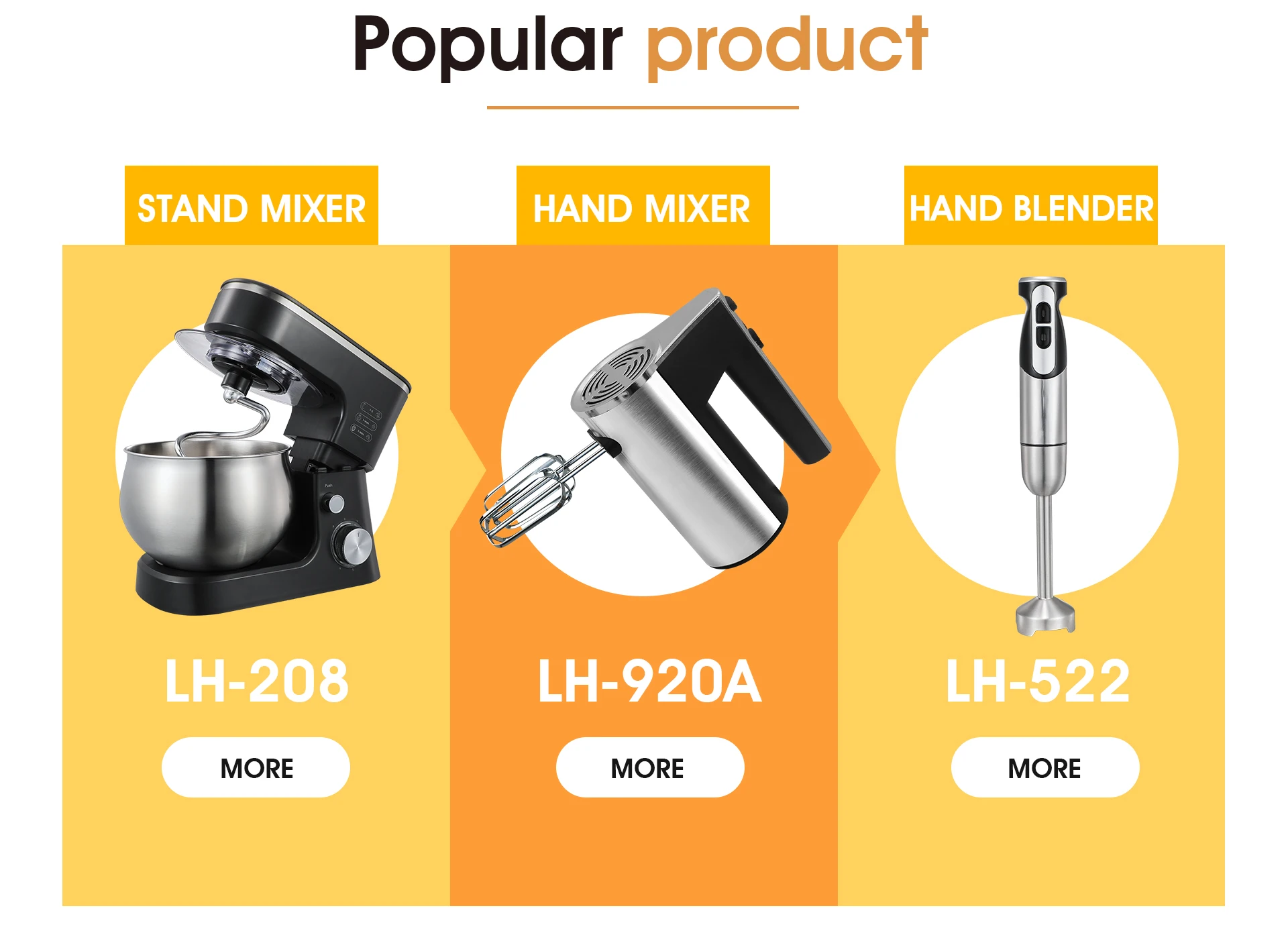 New Design 3 In 1 Multifunction 1000w 6l Stand Mixer With Stainless ...
