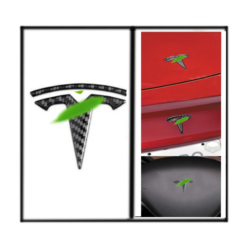 Carbon Fibre Super thick logo metal stickers modified stickers side ...