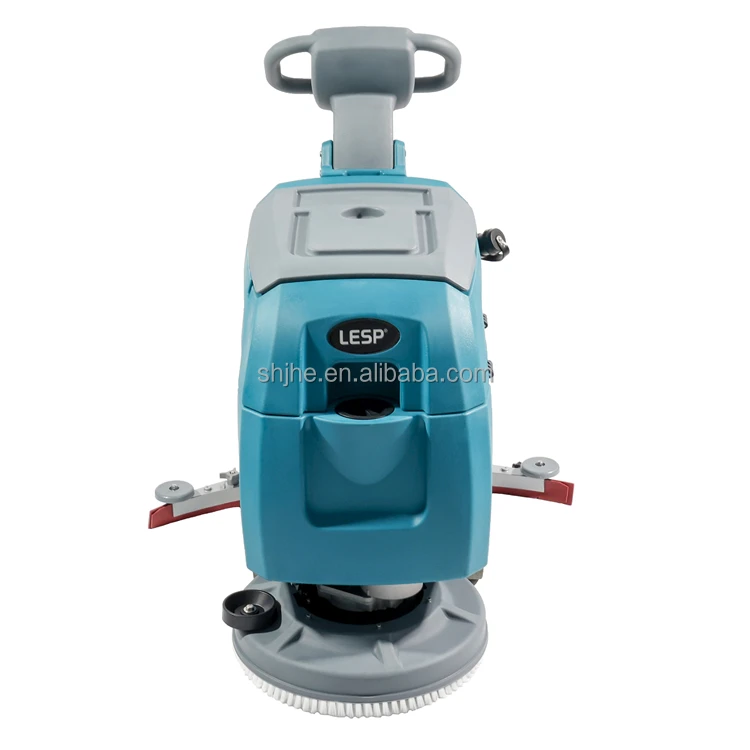 Sj-460 Electric Walk Behind Floor Scrubber Cleaning Machine With 40l ...