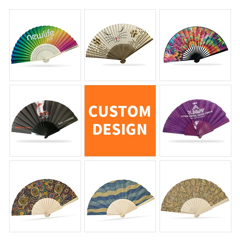 Customized Brand Promotional Gift - Portable Folding Fans