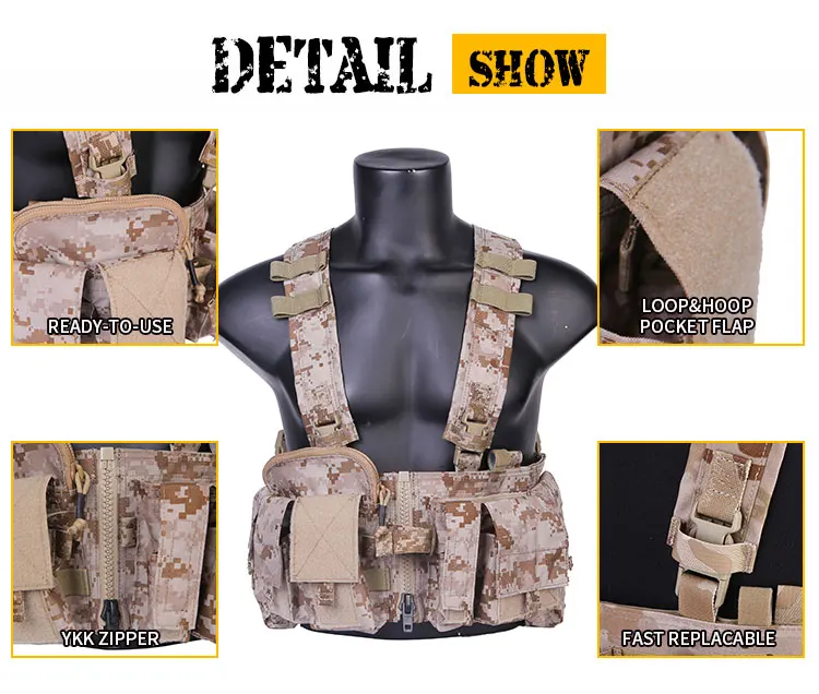 Emersongearequipment Chest Rig Tactical Vest Micro Chest Rig Tactical ...
