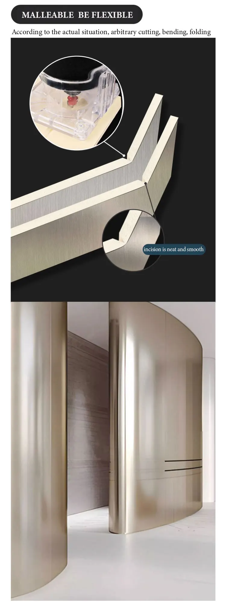 China Modern Durable Unbreakable Metal WPC Wall Panels Manufacturers ...