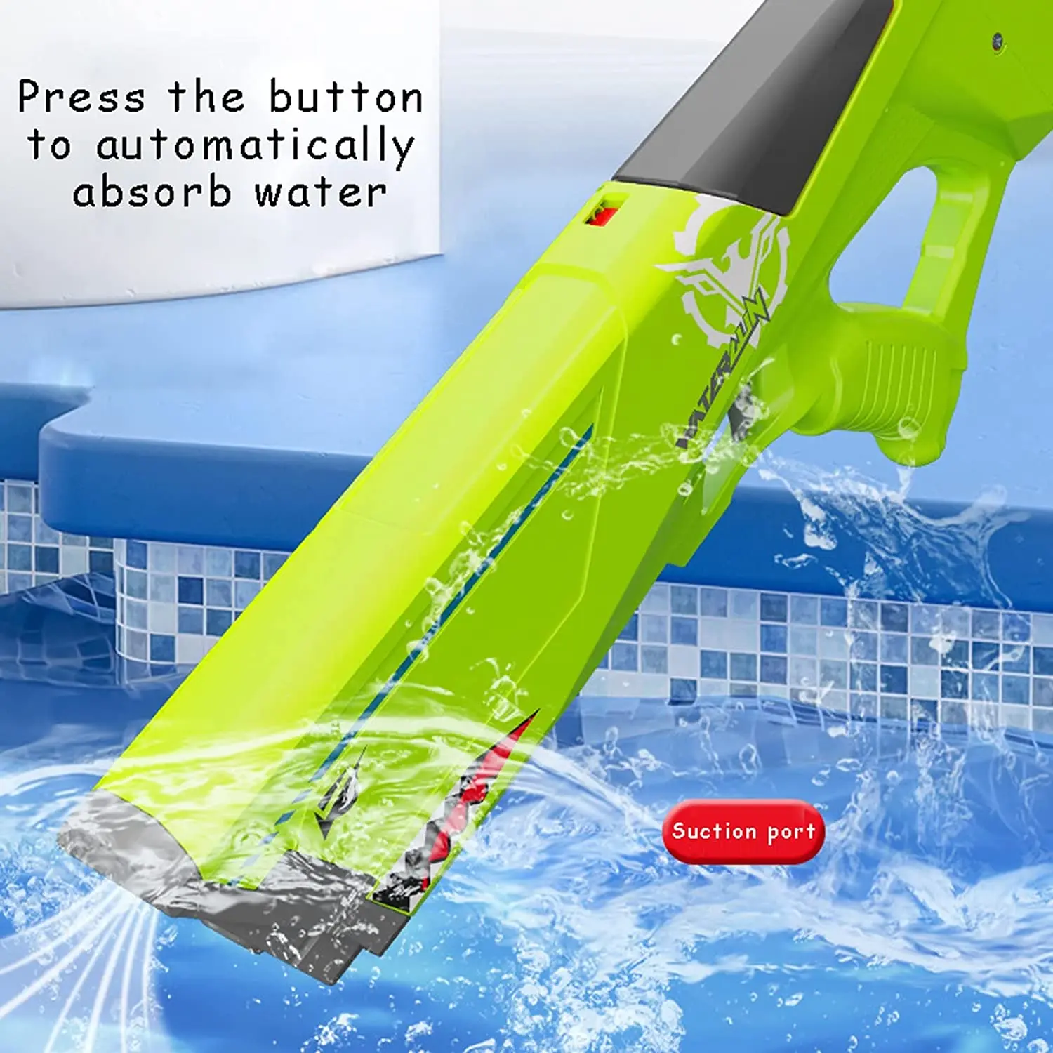 Customized Shark Electric Water Spray Gun Long-distance Water Gun ...