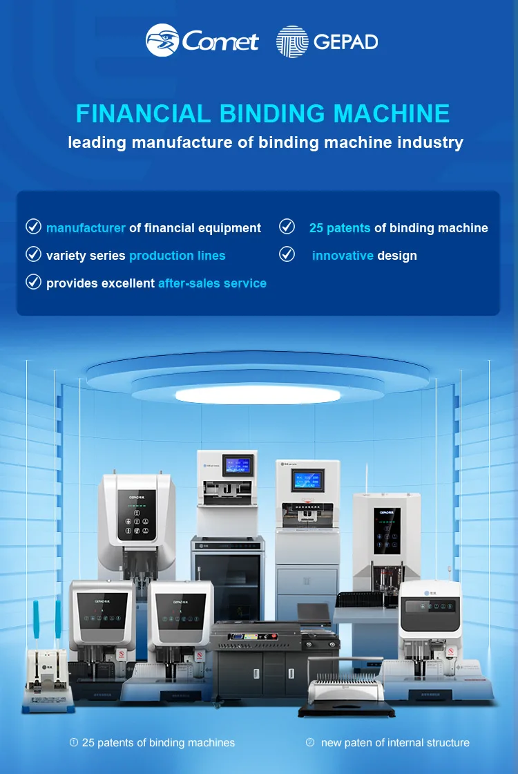 Gepad 6811 Office School Use Document Voucher Binding Machine Automatic ...