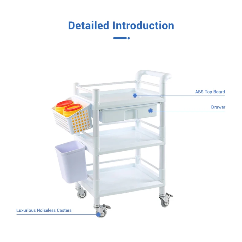 Abs Material Medical Trolley Hospital Nursing Trolley Medical Cart ...