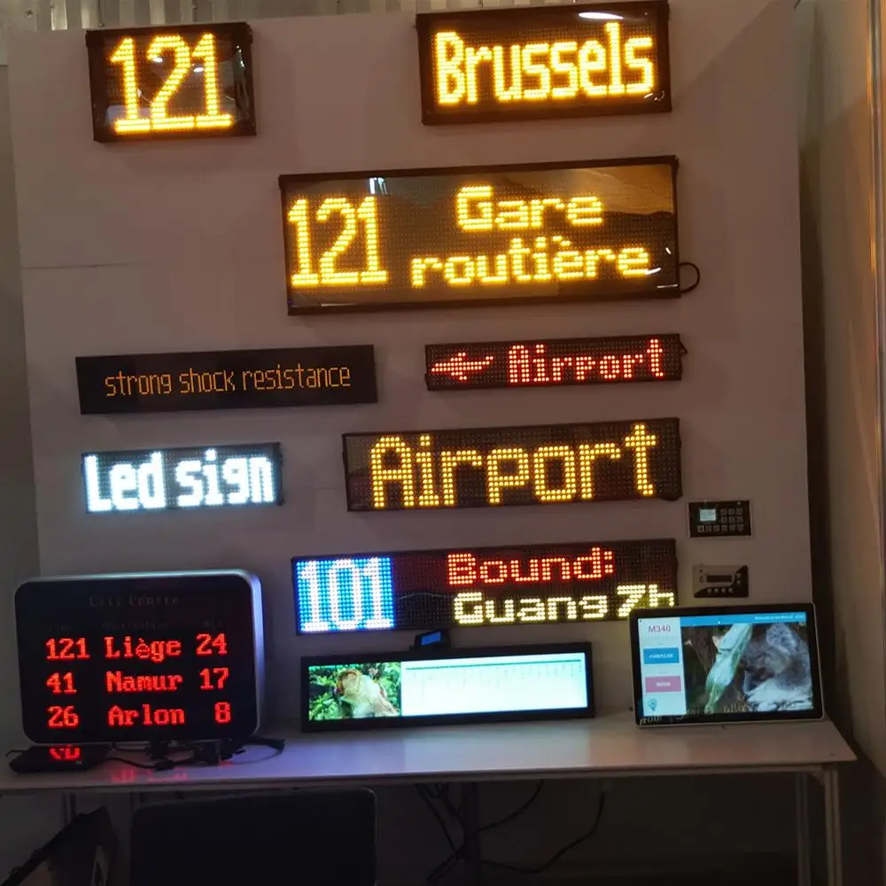 Full-color Led Display Module /full Matrix Destination Displays For Bus ...