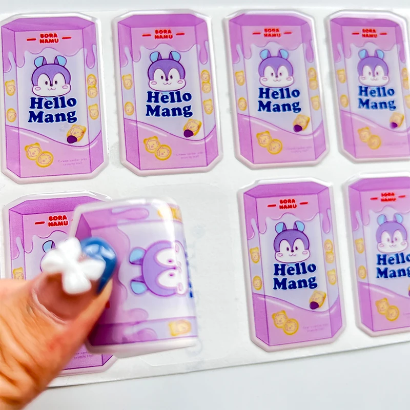 Waterproof Strong Adhesive Clear Doming Resin Sticker 3d Dome Label ...