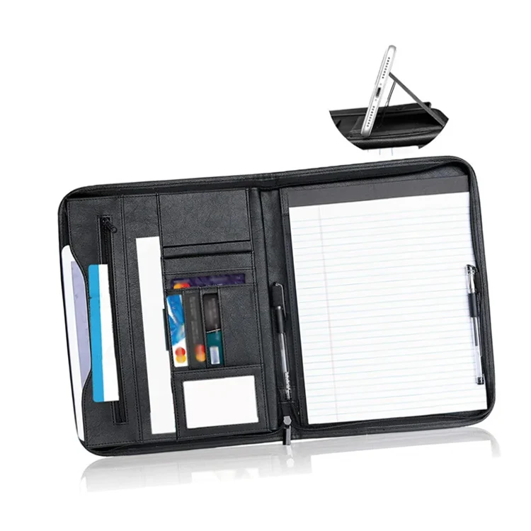 Portfolio Folder Organizer With Zipper Portfolio Folder Clear Sleeves ...