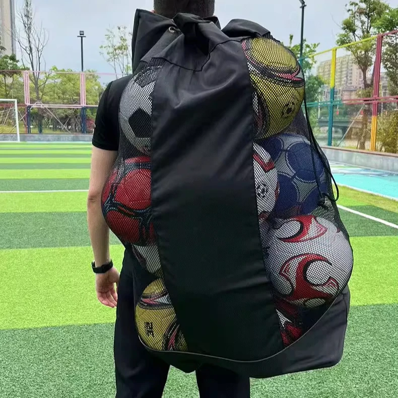 Hot Sell Portable Round Handheld Soccer ball net Football Net Bag carry ...