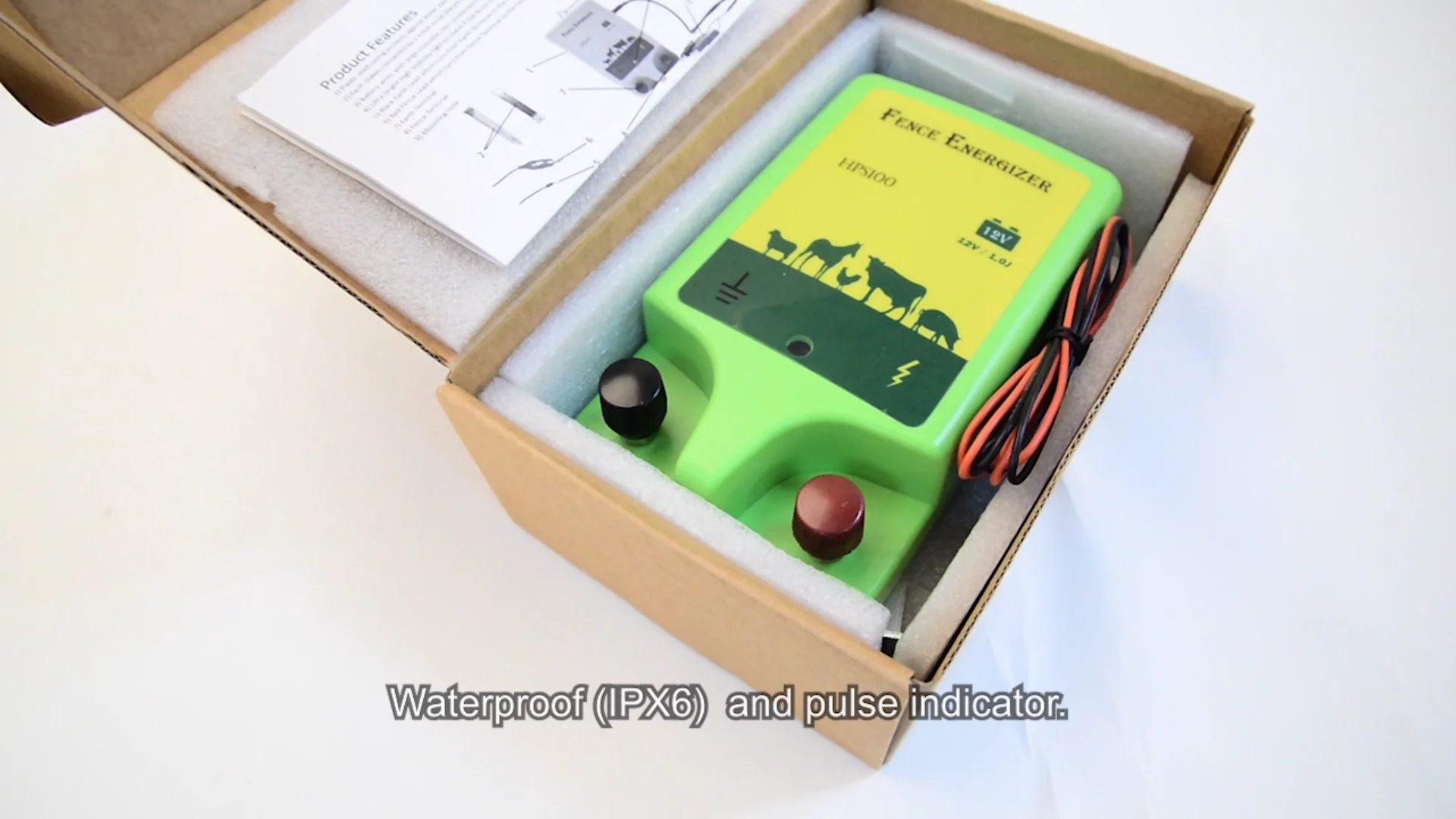 Green Waterproof High Power Low-impedance Ac Powered Electric Fence ...