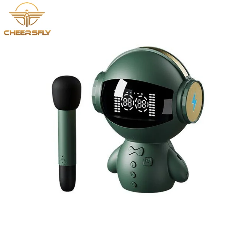 M100 Robot Smart BT Speaker AI Voice Input 1800mAh Intercom Microphone ...