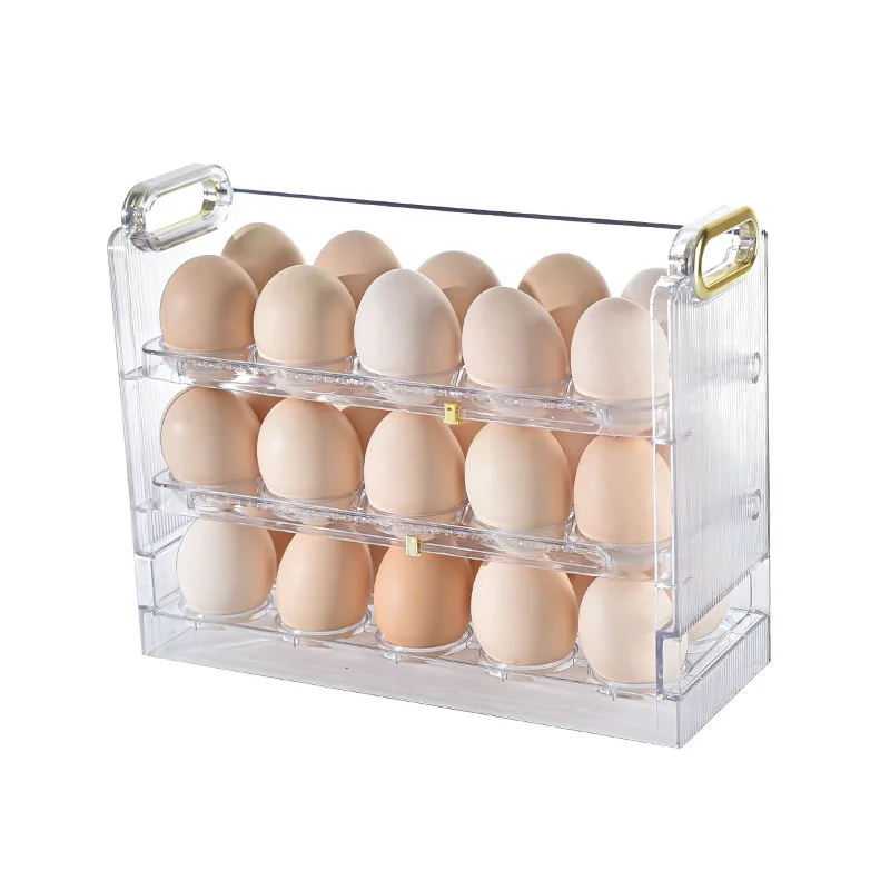 Hot Sell 3 Layers Egg Box Stores 30 Eggs Refrigerator Plastic Egg ...