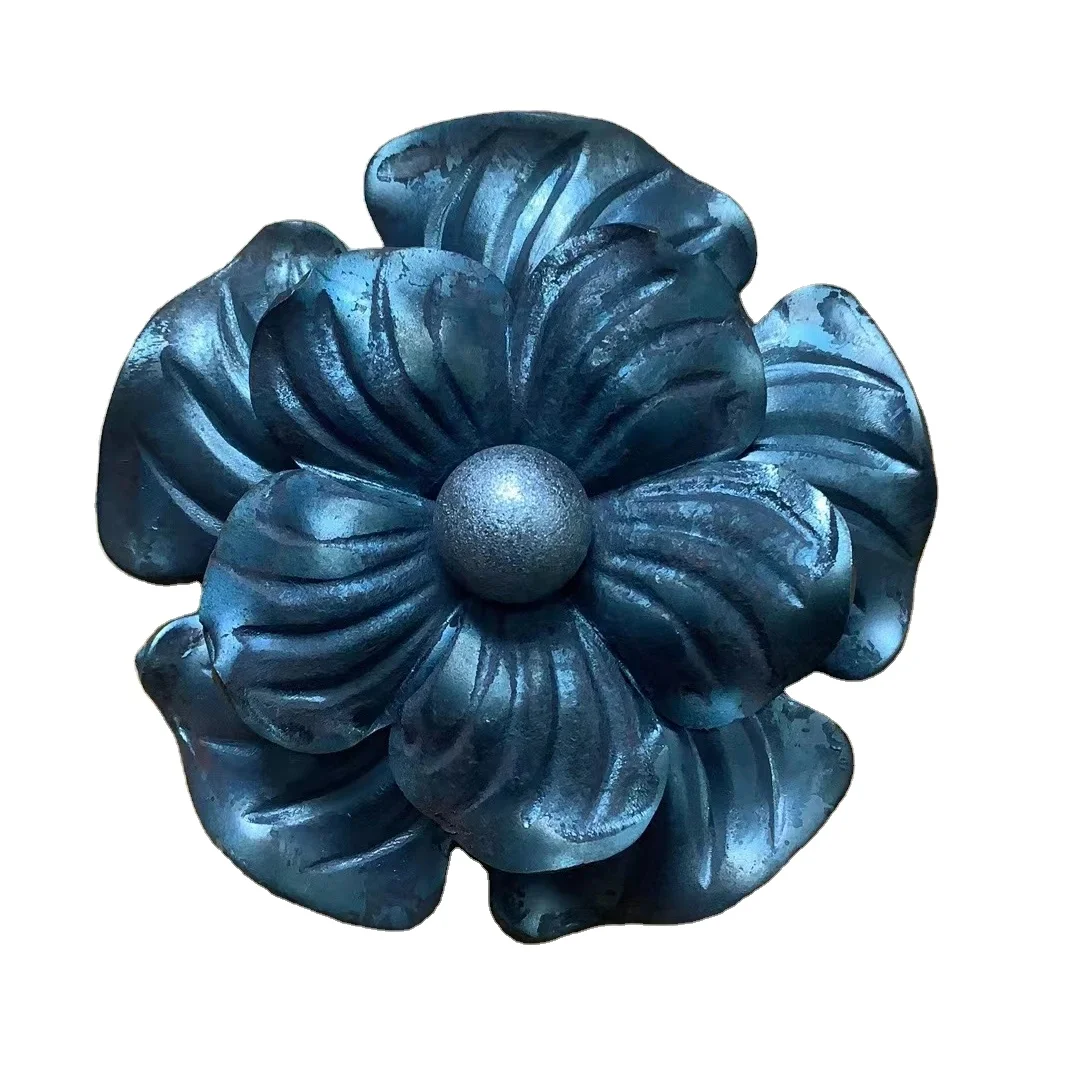 Forged Iron Flower Parts And Forged Leaves For Decoration Fence And ...