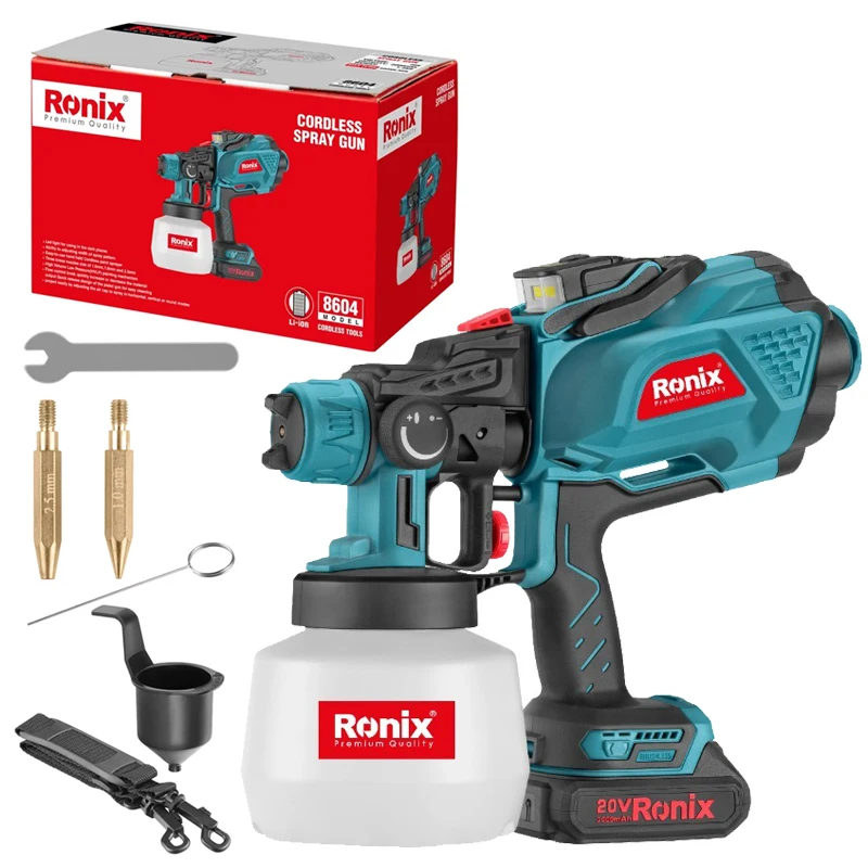 Ronix Cordless Spray Gun 20v 8604 Auto Cordless Paint Spray Gun ...