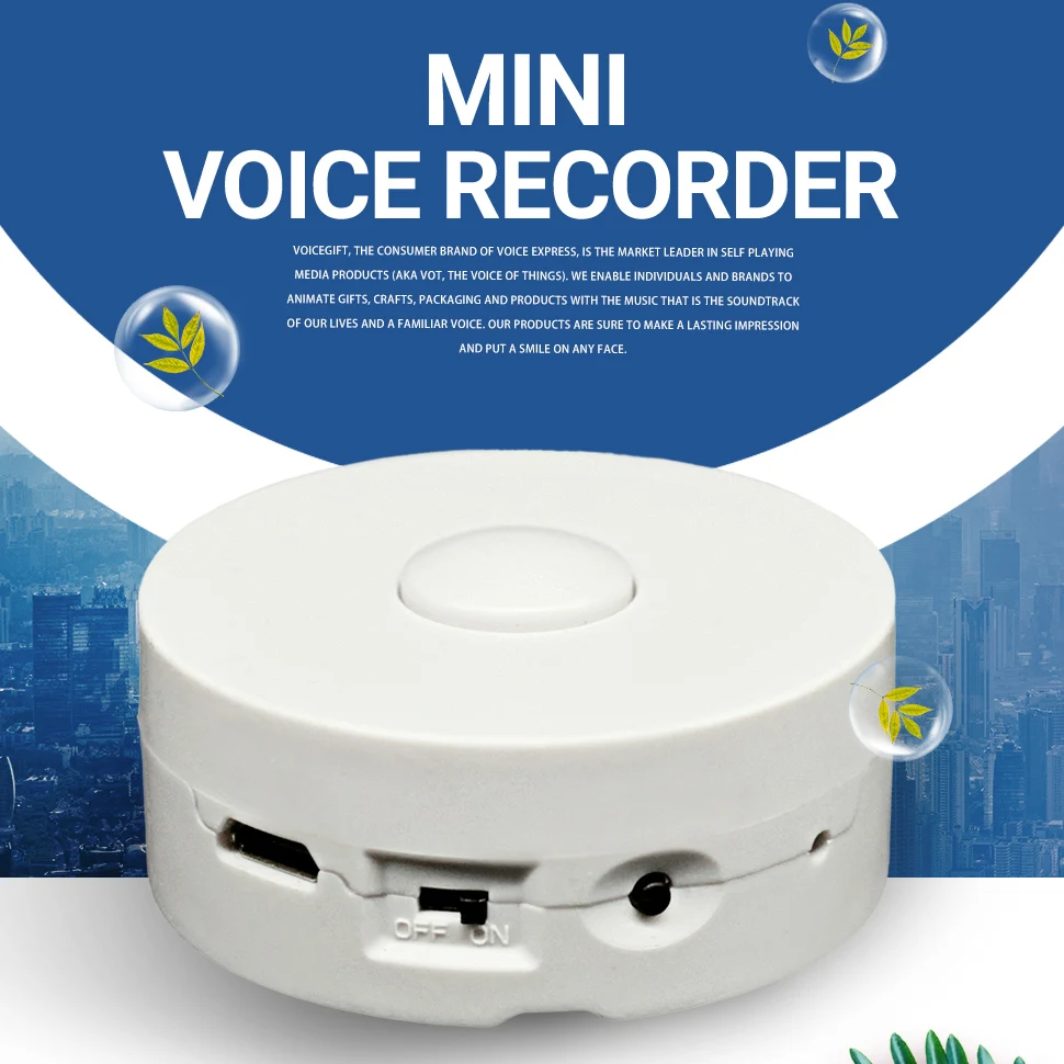 Doll Voice Recorder - Recordable Sound Box for Plush Toys