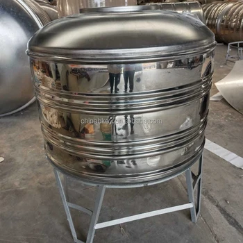 Vertical Round Stainless Steel Water Storage Tank Ss304 Water Tank ...