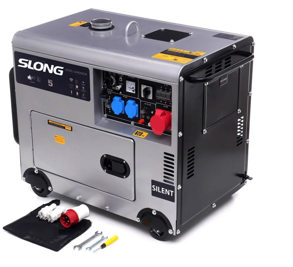 Slong 5kva 5kva 7kva 8kva Remote Start Super Silent Diesel Genset - Buy ...