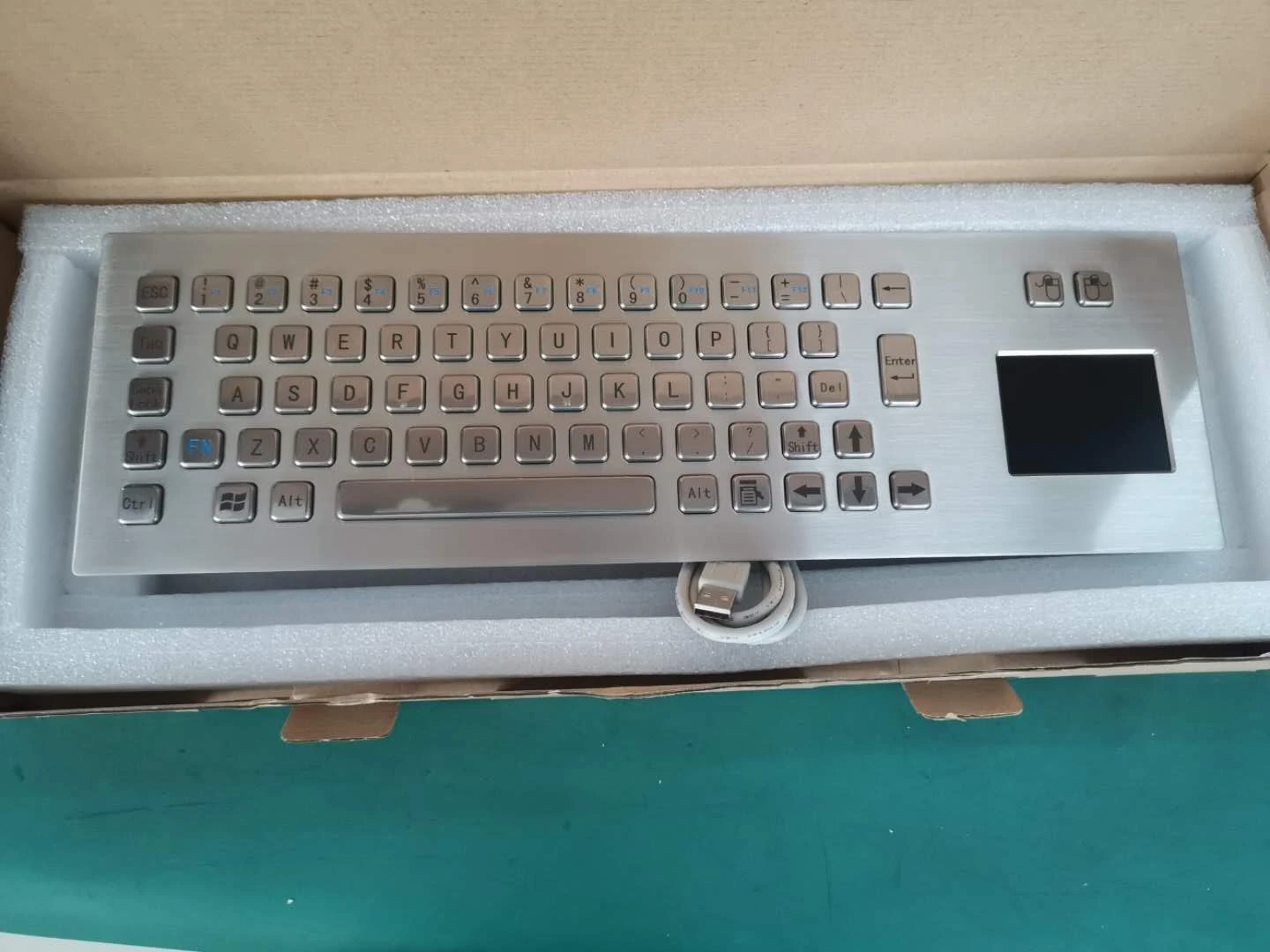 67 Keys Embedded Panel Mount Kiosk Rugged Industrial Metal Keyboard ...