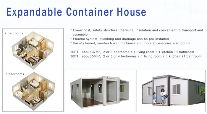 Luxury Expandable Container House - 30-40 Year Service Life