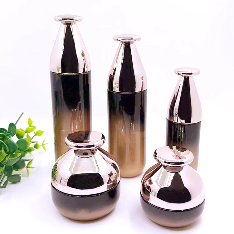 Luxury 30g/50g/40ml/100ml/120ml Thick Press Pump Cylinder Bottle Foundation Essence Water ...
