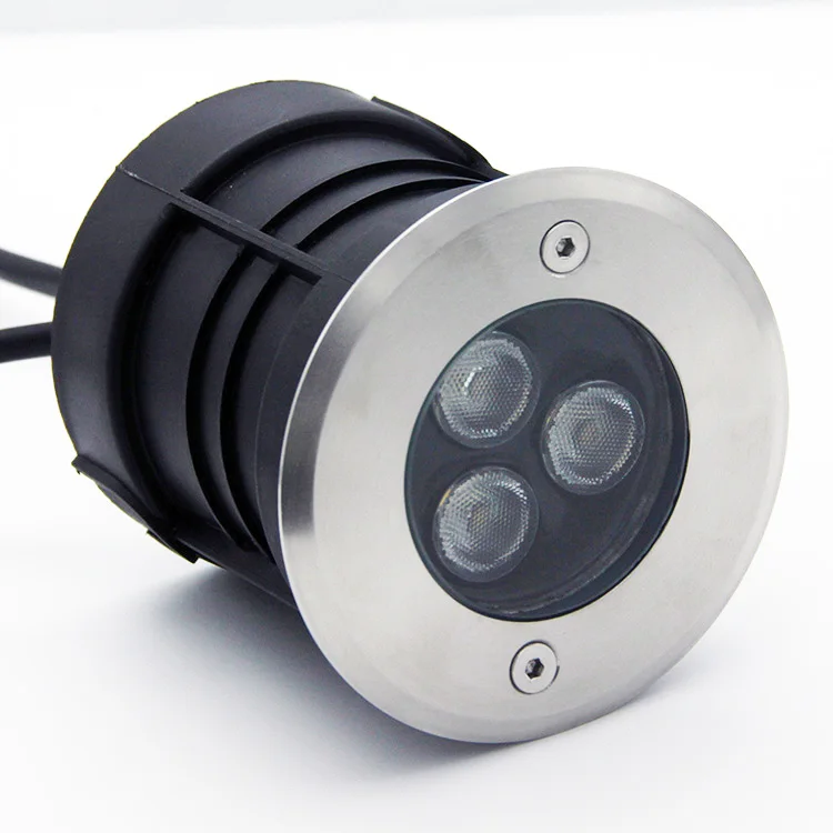 stainless steel Park Outdoor Landscape LED Underground Inground round ...
