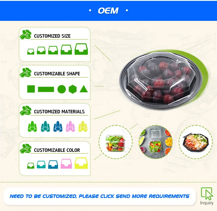 Huayi Disposable Plastic Sushi Tray Black Food Container - Buy Plastic ...