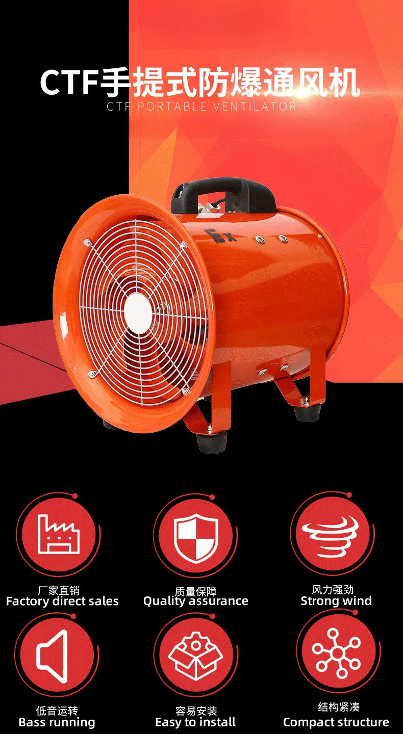 Impa 591402 Electric Portable Ventilation Mobile Exhaust Fan Industrial ...