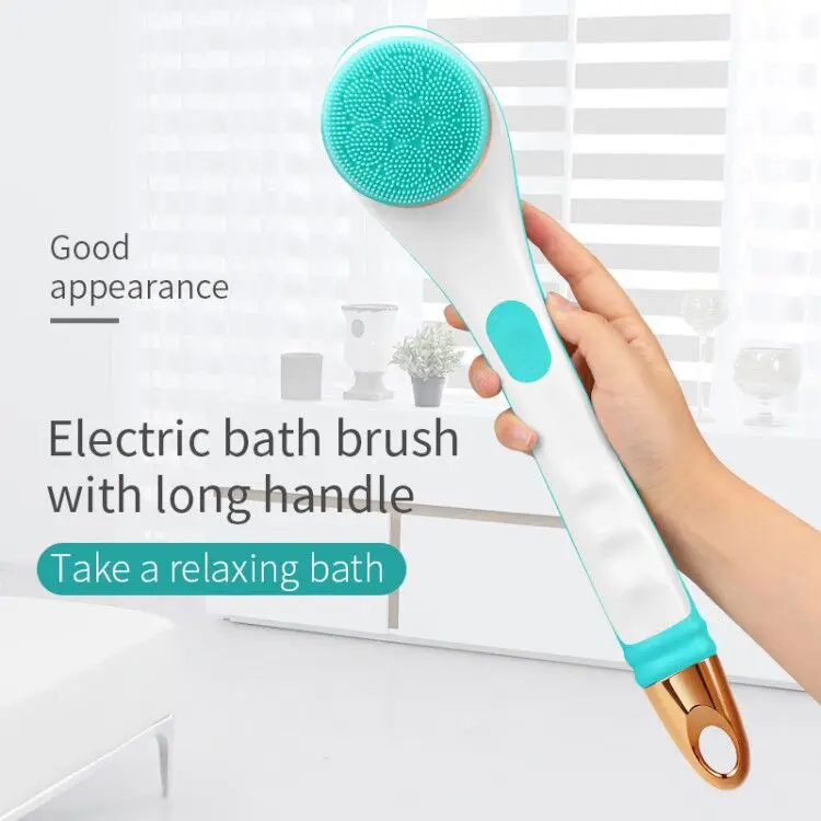 Custom Handheld Scrub Massage Electric Shower Brush Body Long Handle ...