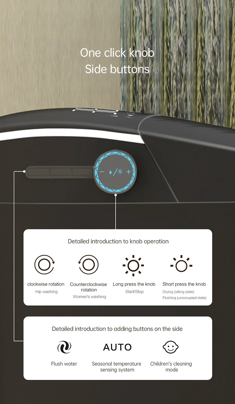 New Design Warm Heating Ceramic Automatic Wc Electronic Control ...