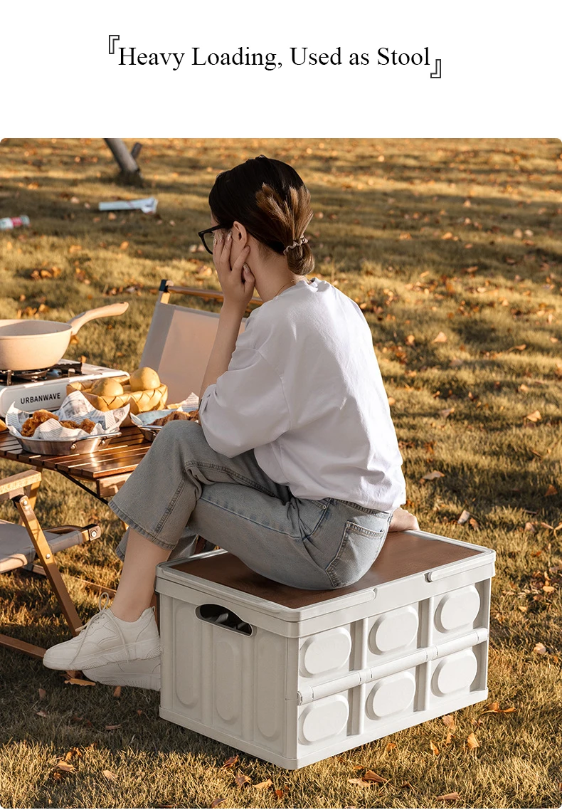 Hot Selling Foldable Basket Portable Folding Storage Box With Handle ...