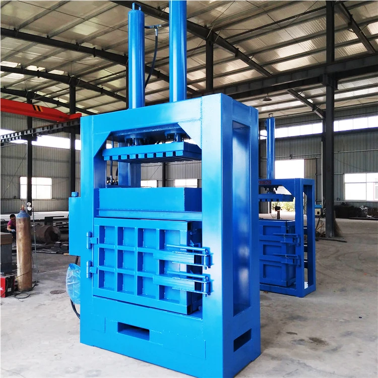 Vertical Clothing Baler 4 Door Baler Machine Used Clothing Baling ...