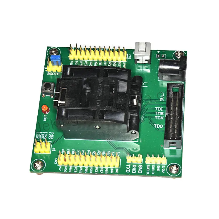 Jeking Stm32 Programmer Test Socket For Lqfp64 Package 0 5mm Pitch Stm32 Qfp64 Buy Stm32