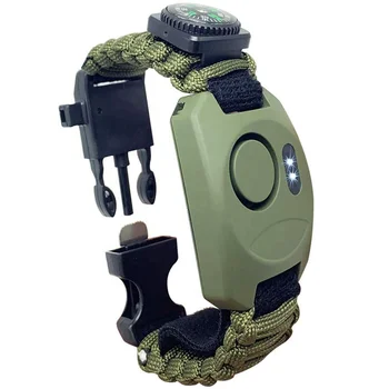 8 In 1 Watch Bracelet Alarm Self-defense Emergency Security Survival ...