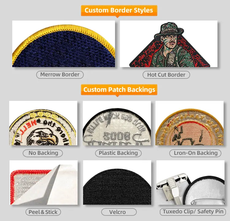 Custom Logo Embroidered Patches Designer Sew Iron On Embroidery Sf ...