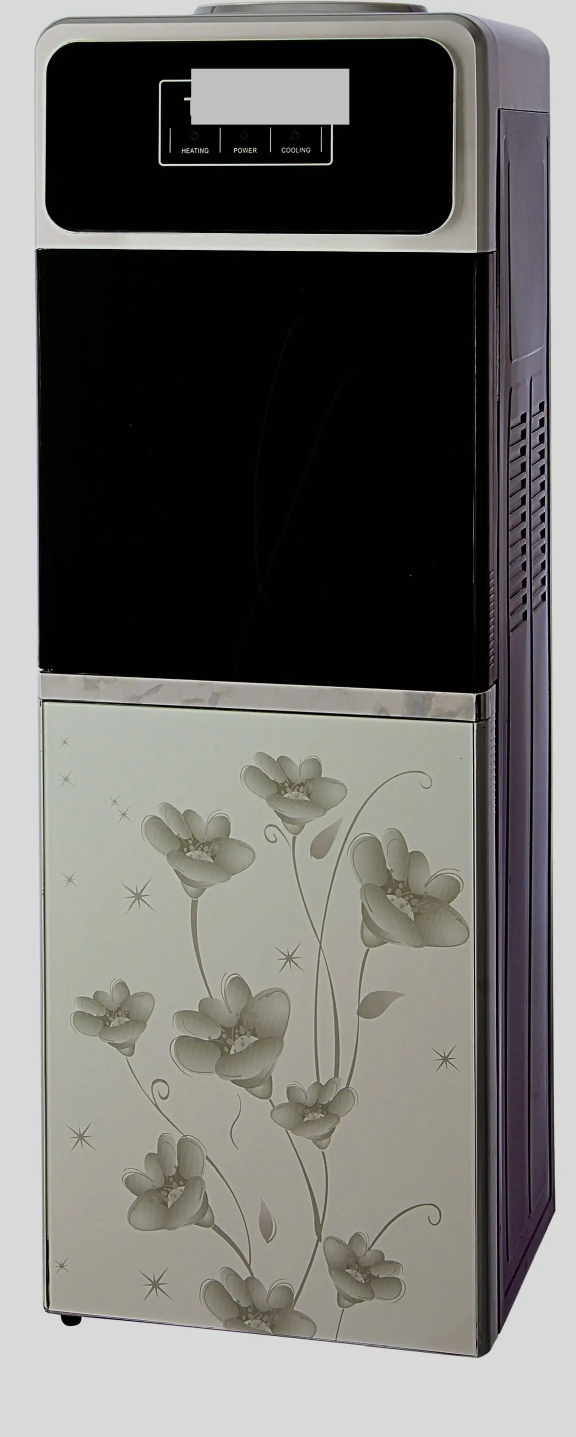 NEW Design Compressor Cooling Standing Big Glass Fridge Water Dispenser ...