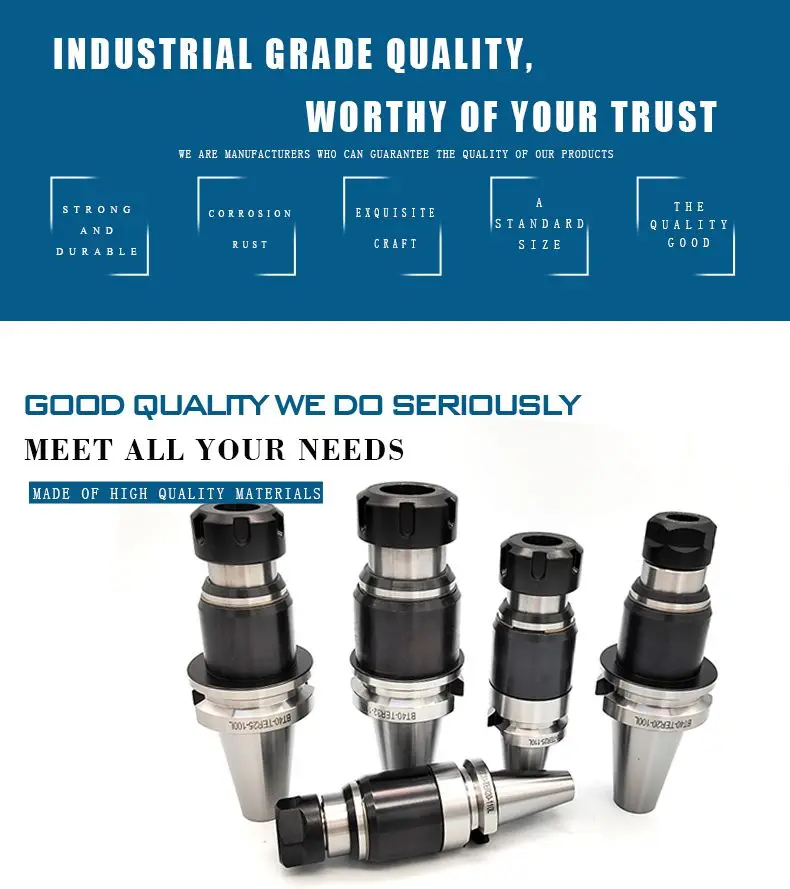 Cnc Tool Holder Bt40-ter32 Cnc Milling Machine Rigid Telescopic ...