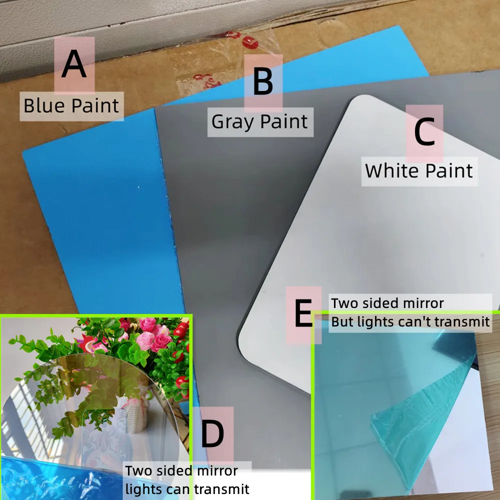 Two Way Mirror Sheet - Half Transparency Acrylic Mirror Sheet for ...