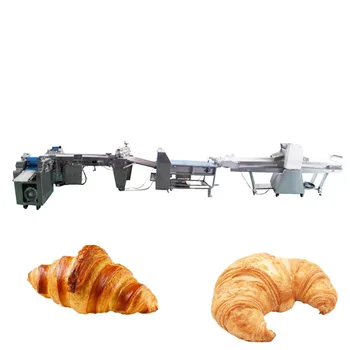 Semi Automatic High Productivity Italian Croissant Cutting Rolling ...